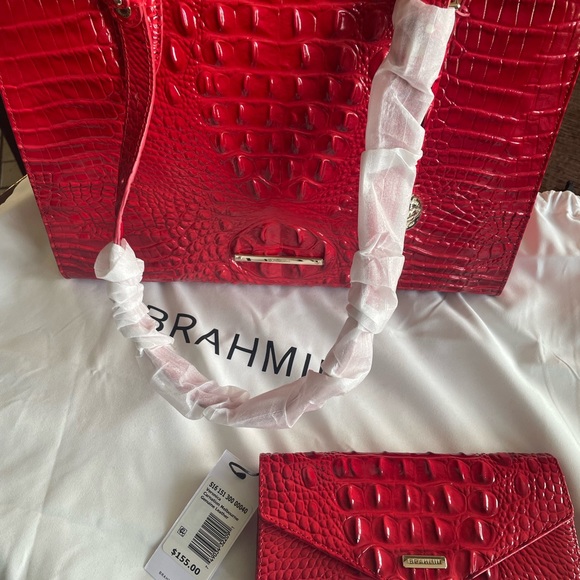 Brahmin | Bags | New Brahim Red Bag And Wallet | Poshmark